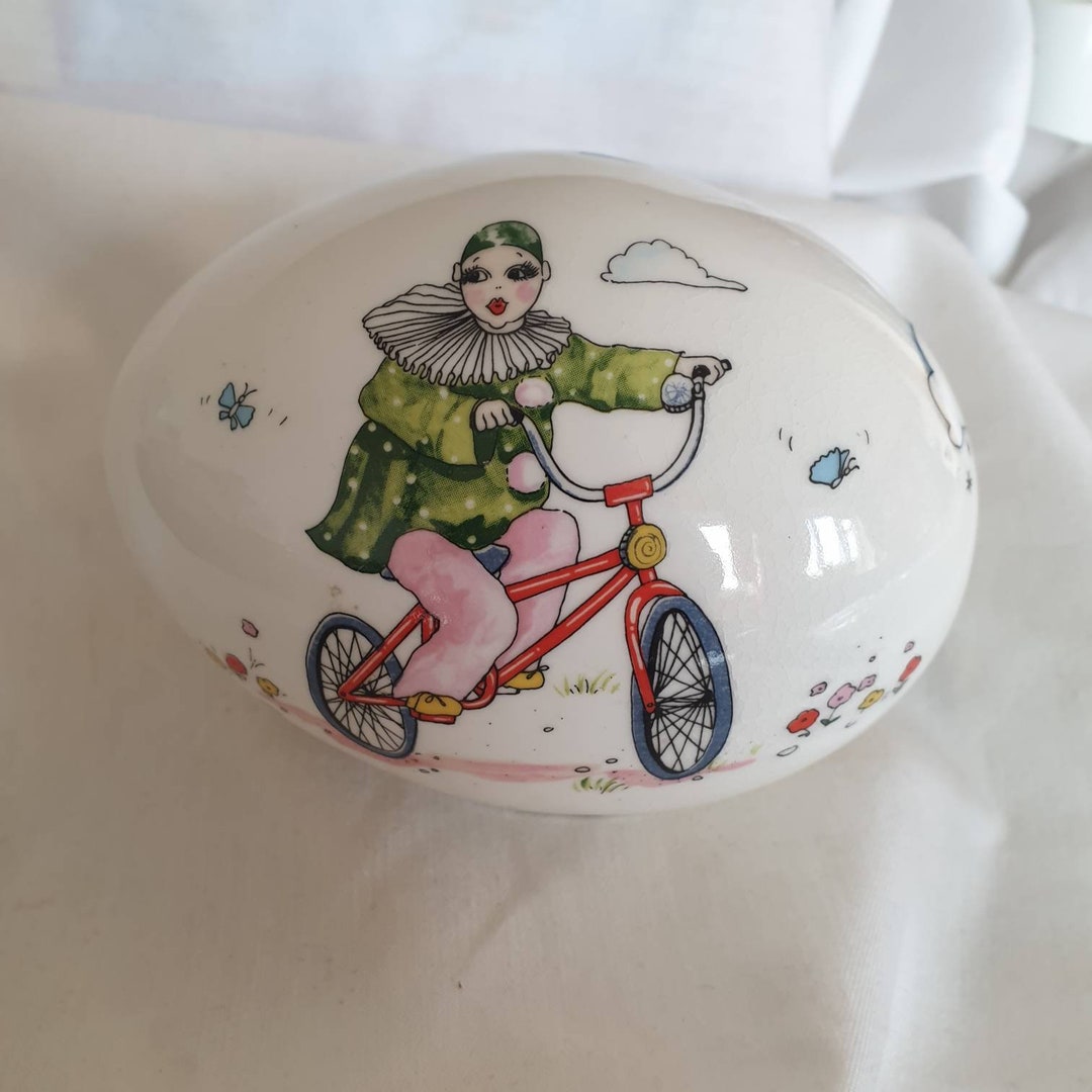 Pierrot Clown Money Box, Vintage Pierrot Clown, Harlequin Clown Egg ...