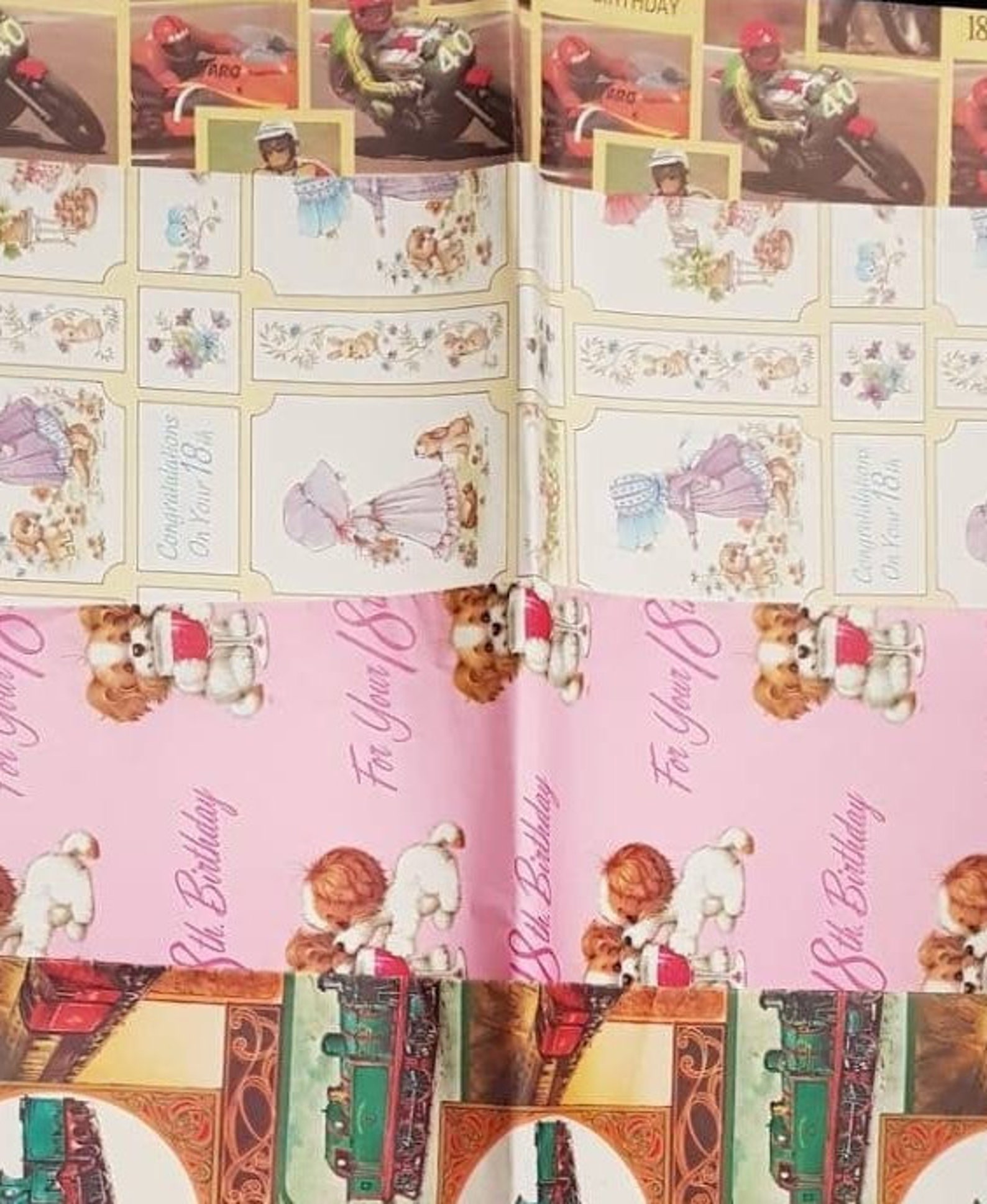Vintage 70's Wrapping Paper Lot of 1970's Gift Wrap - Etsy