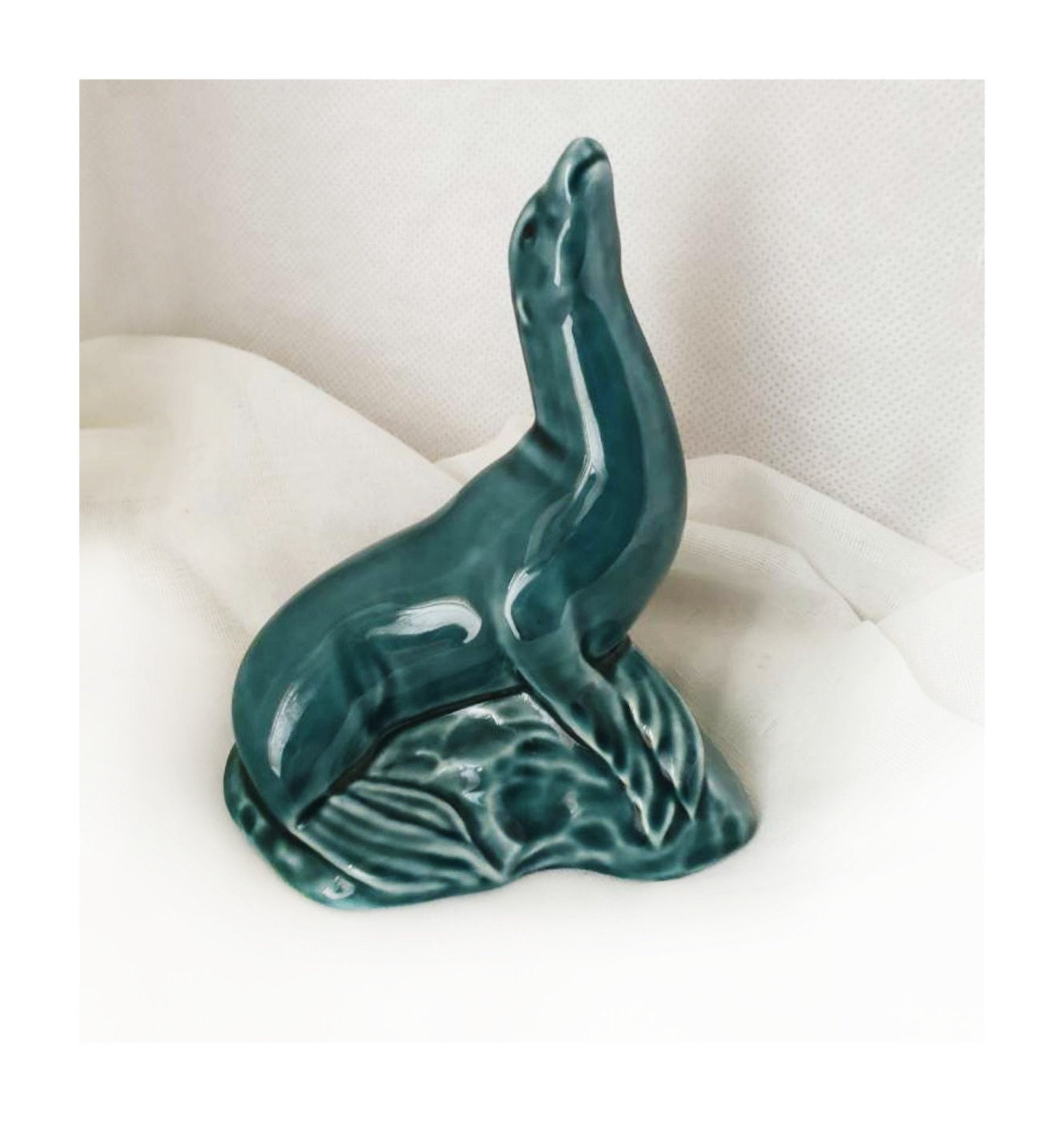 Art & Collectibles Vintage pottery seal figurine Figurines etna.com.pe