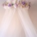 Attaches to Wall Canopy, Bed Crown, Floral Canopy Tie Backs,backdrop ...