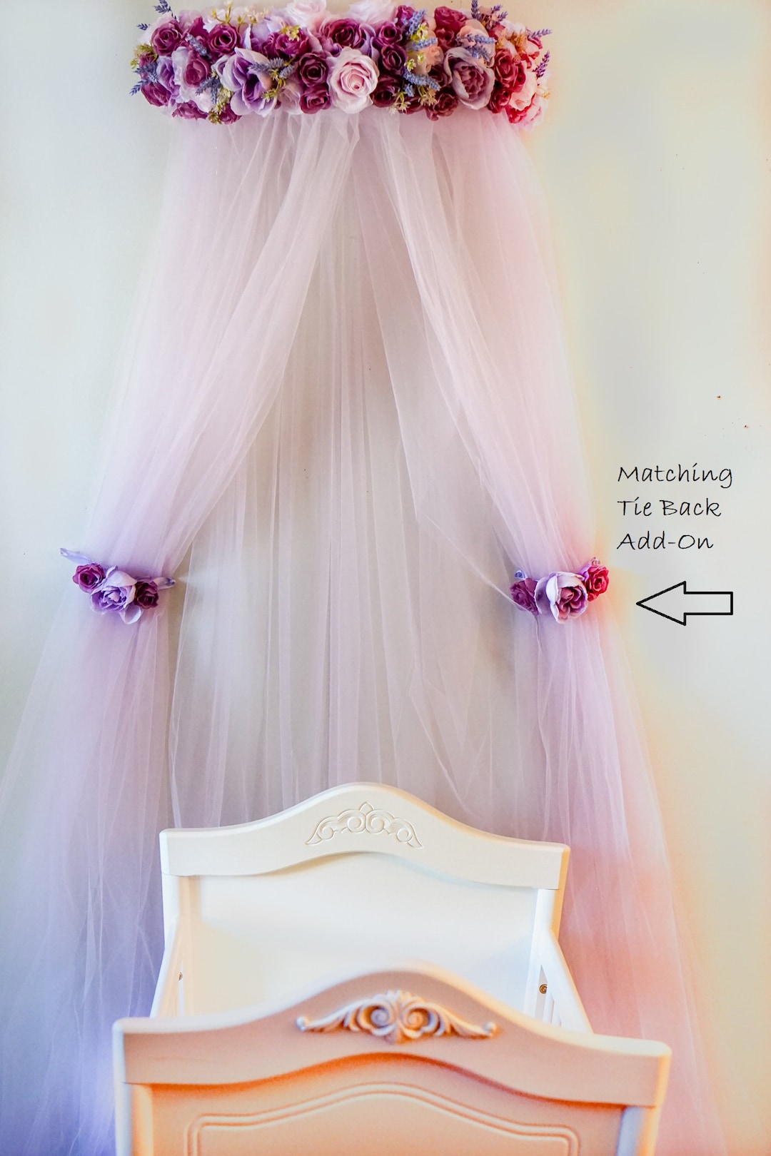 Canopy Tie Backs, Curtain Tie Backs, Flower Tie Backs - Etsy