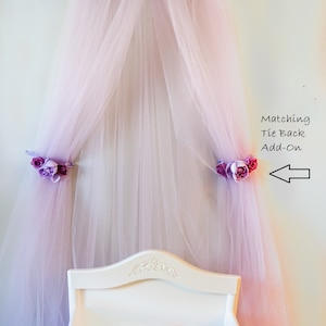 Canopy Tie Backs, Curtain Tie Backs, Flower Tie Backs - Etsy