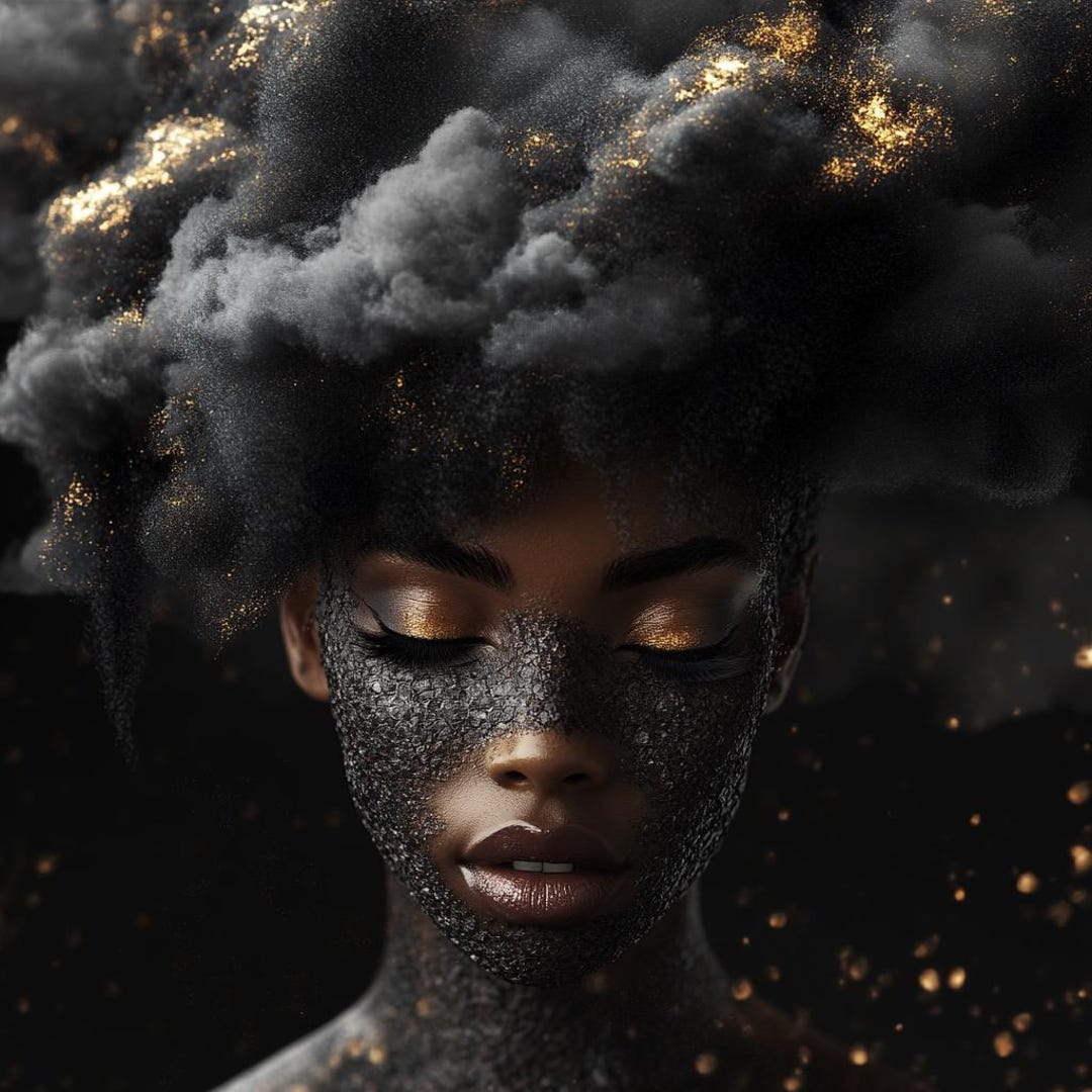 Black Magic, Black Woman Digital Art - Etsy