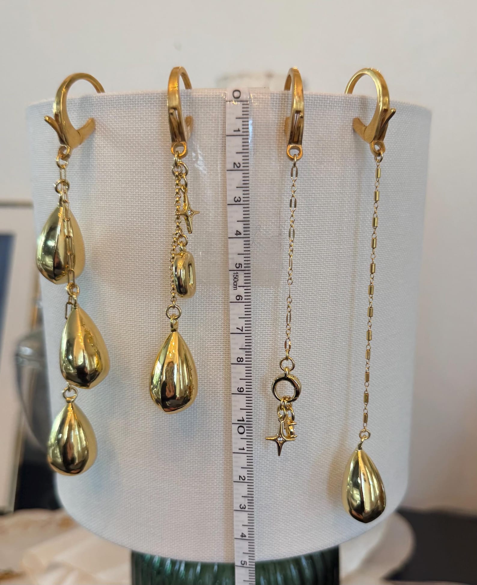 Gold Teardrop Bag Charm • Layered Chain Purse Accessory - Etsy