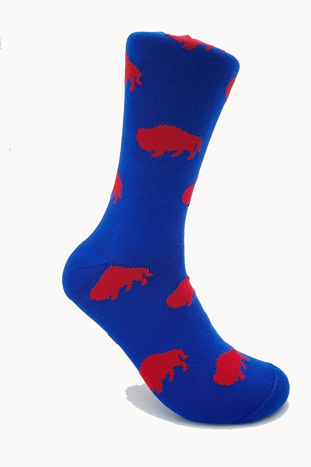 Buffalo Theme Crew Dress Sock, Made In USA, Groom Gifts, 25 color ...