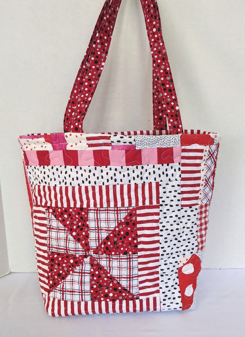 Scrappy Pieced Quilted Tote Bag Bathing Beauty One of A Kind - Etsy