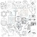 Medical and Nurse-themed Coloring Page | 24x24 Large Premium Coloring ...
