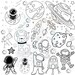 Space Adventure Coloring Page | 24x24 Large Astronaut and Planet ...