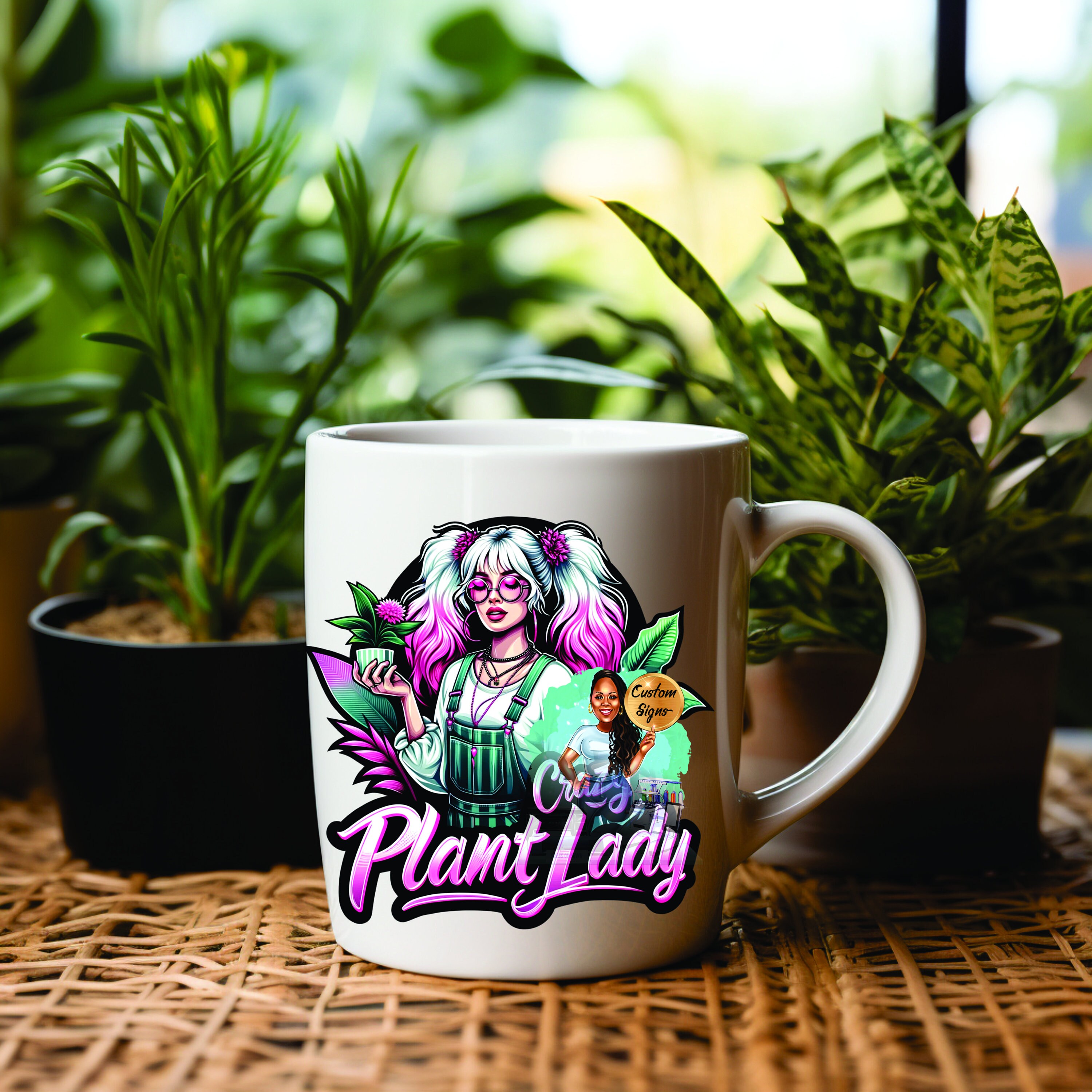 Plant Lover Digital Art - ' Plant Lady' - Instant Download Printable ...