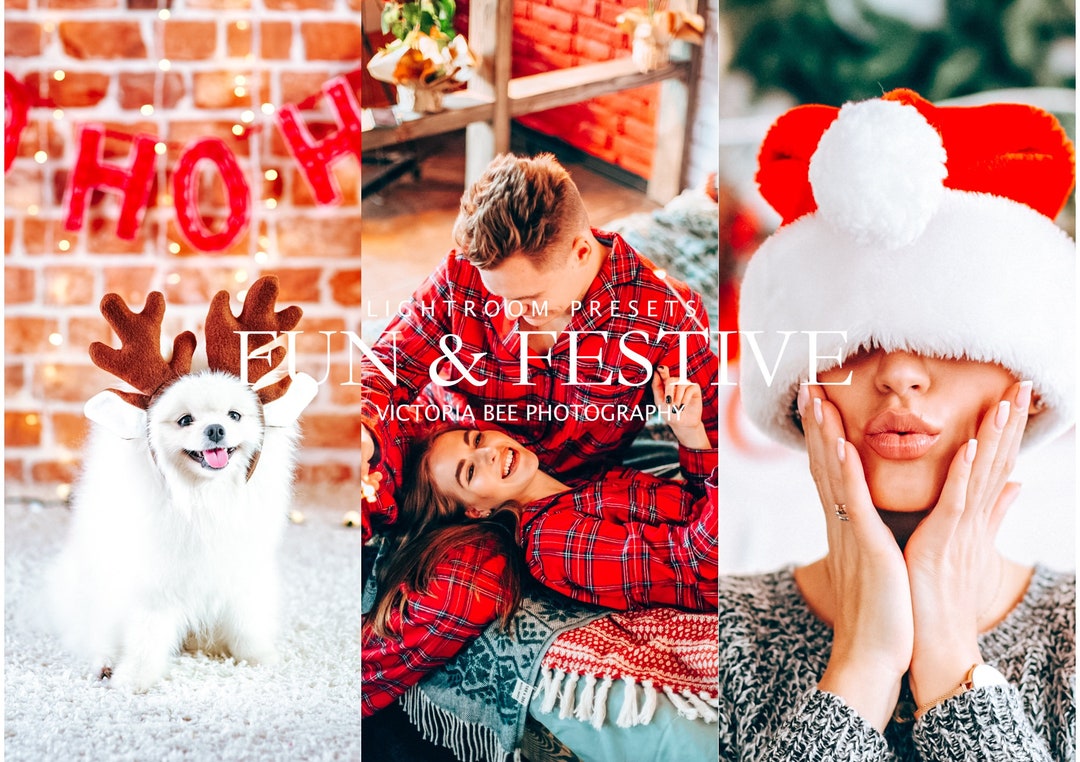 Christmas Preset Fun and Festive, Holiday Photo Filter for Lightroom ...