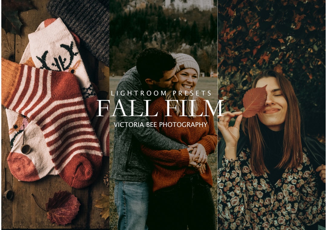 25 Lightroom Presets Fall Film, Autumn Warm Tones, Moody Vintage Vibe ...