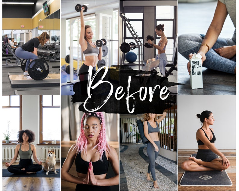 25 FITNESS LIGHTROOM Presets, Gym Instagram Filter, Moody Workout ...
