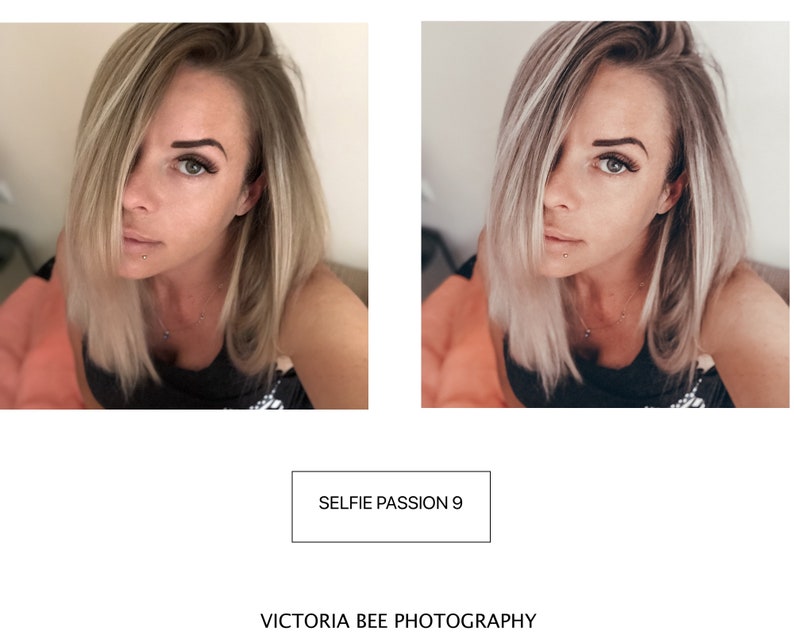 10 Mobile Lightroom Presets SELFIE PASSION, Desktop Portrait Preset for ...