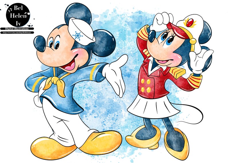 Cruise Liner Mickey Mouse Clip Art Mickey Mouse Png Mickey Etsy
