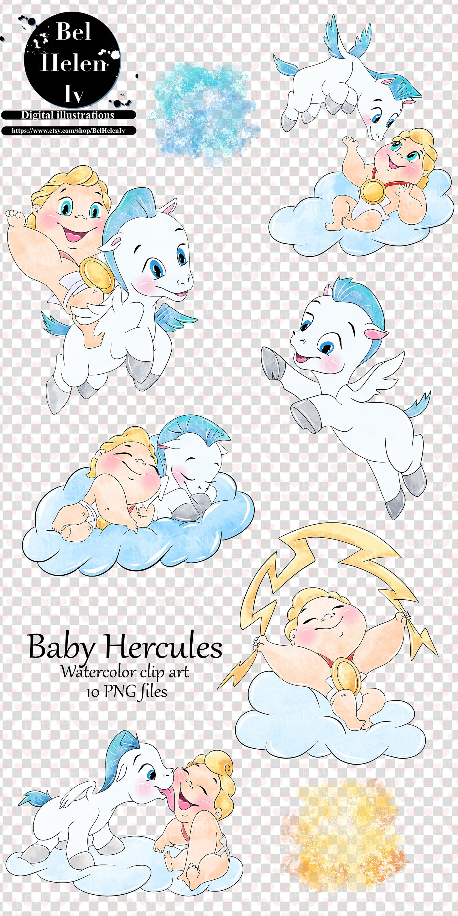 Clipart de Hércules bebé Hércules PNG cárese de Hércules | Etsy