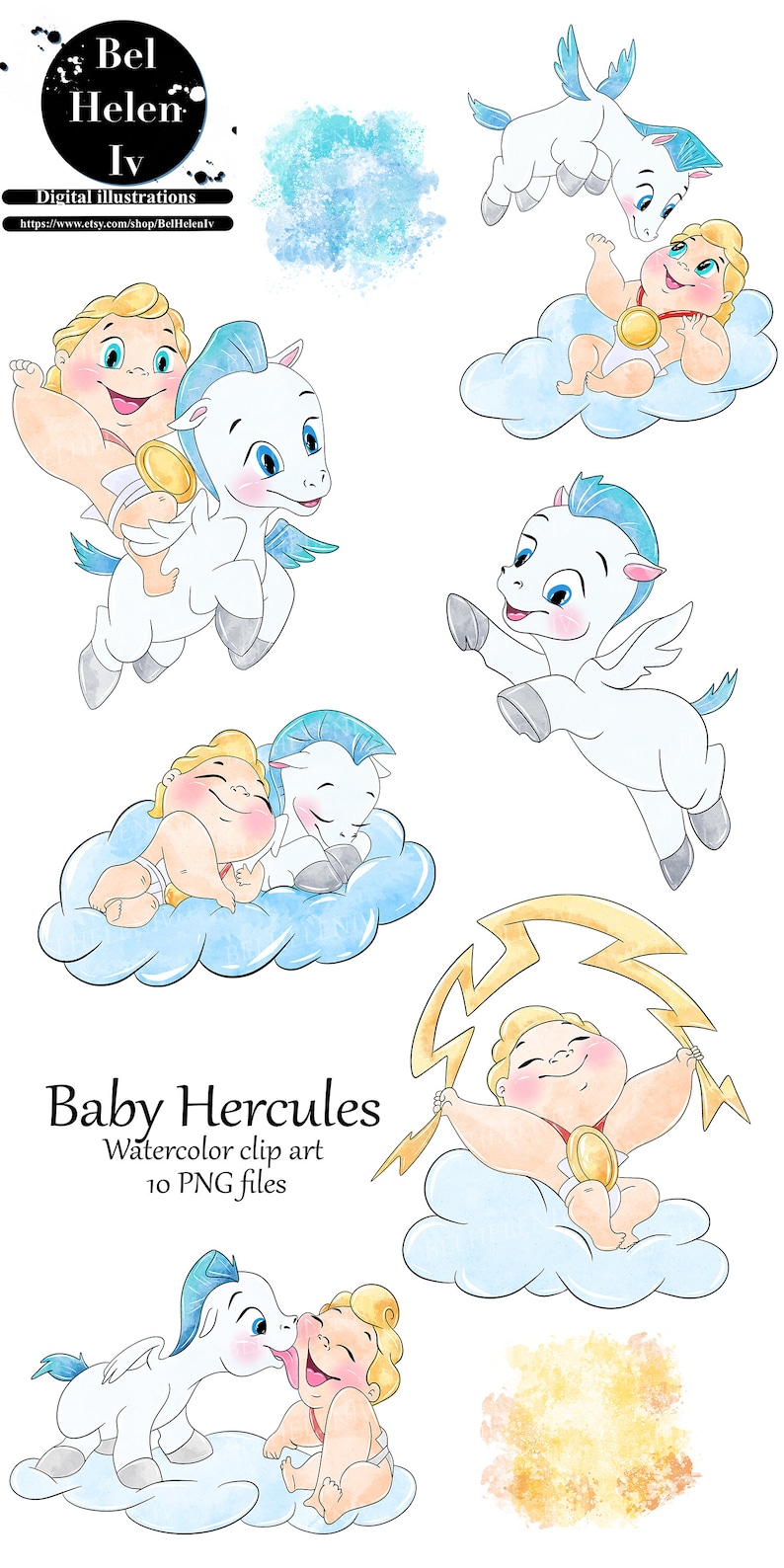 Clipart de Hércules bebé Hércules PNG cárese de Hércules | Etsy