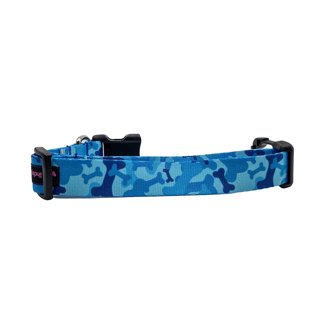 Blue Camo Dog Collar - Etsy