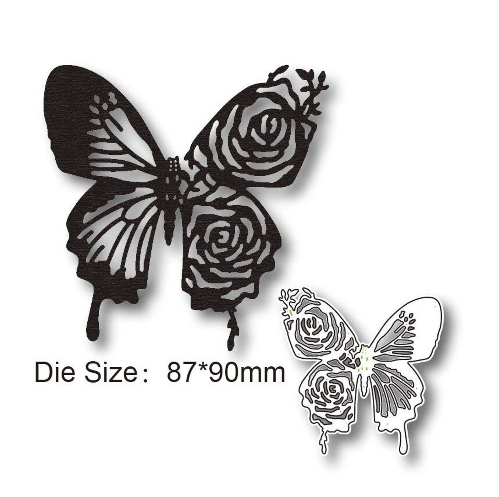 2021 New Creative Big Butterfly Metal Cutting Mold Decoration ...