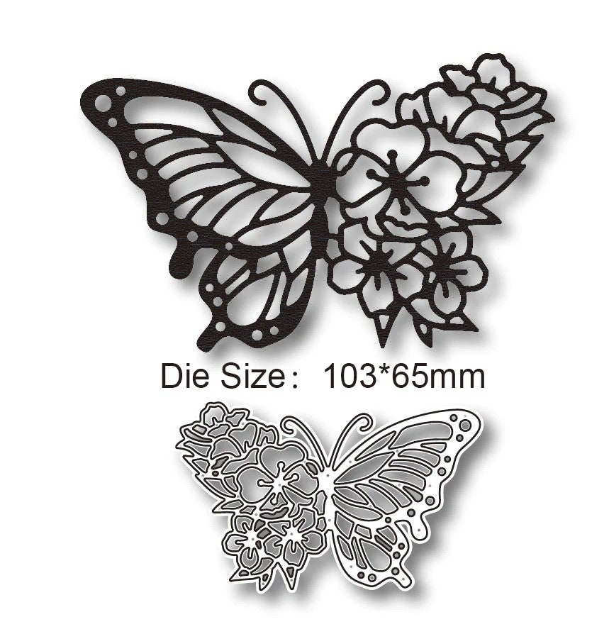 2021 New Creative Big Butterfly Metal Cutting Mold Decoration ...