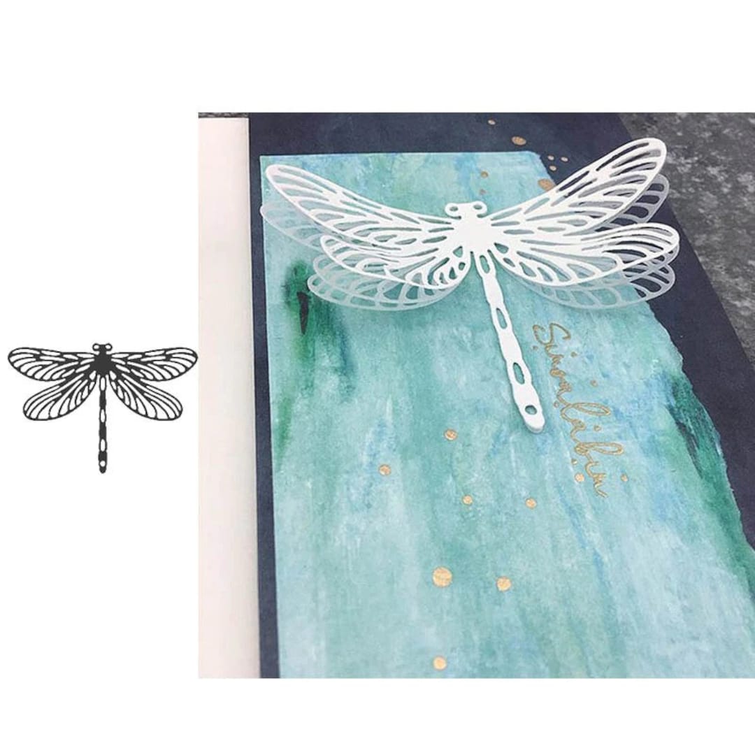 Metal Cutting Dies Dragonfly Insect Die Cut Mold Scrapbooking Paper ...