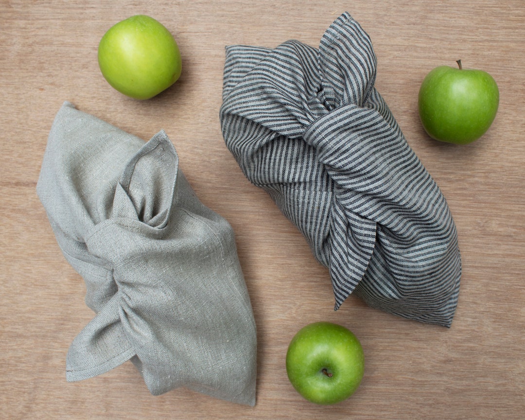 Linen Bento Bag: Reusable Azuma Bukuro Bread Bag, No Extra Fees for US ...