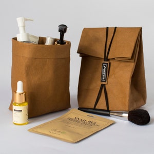 Washable Paper Lunch Bag, Picnic Bag, Cute Lunch Bag, Lunch Tote, Vegan ...