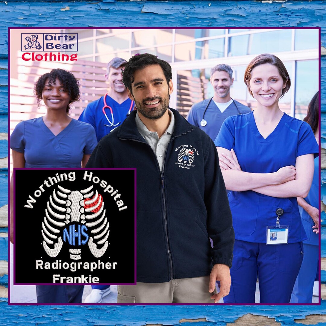 Personalized NHS Fleece Jacket, Embroidered Medical Uniform, Unisex Fit ...
