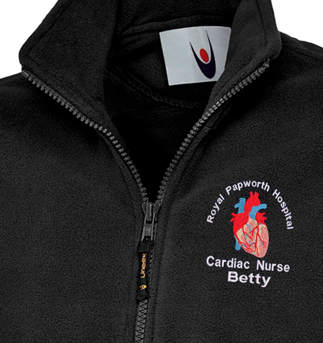 NHS Medical Fleeced Jacket, Super Warm Fleece Jacket-heart Design for ...