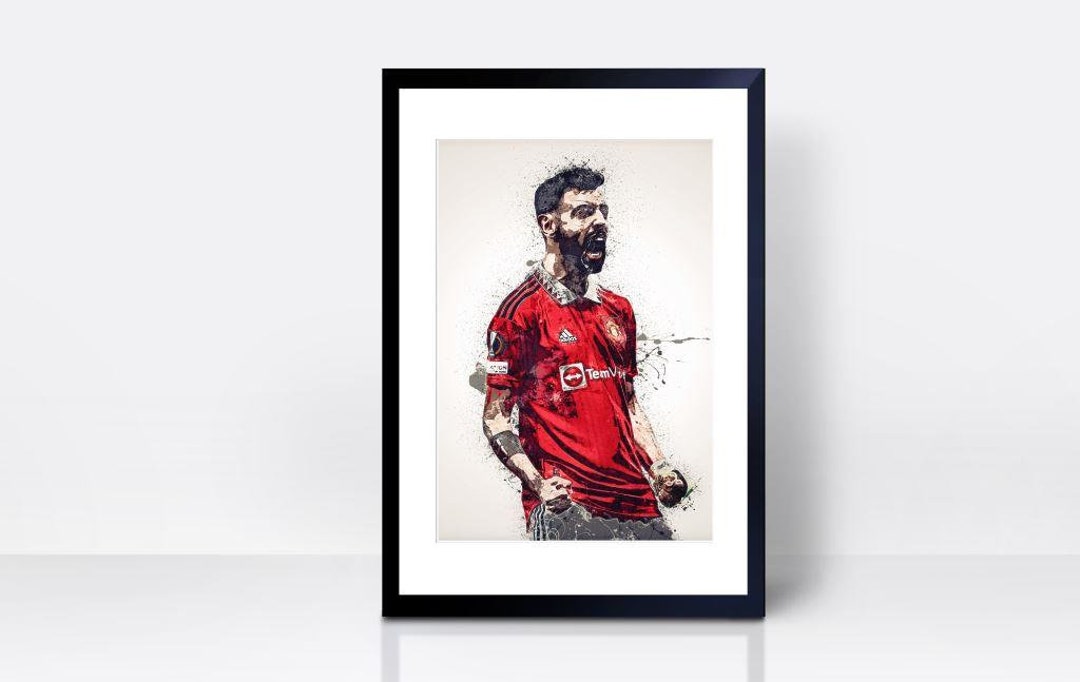 Bruno Fernandes THICK CARDSTOCK Wall Print | Wall Art Gift | Home Decor ...