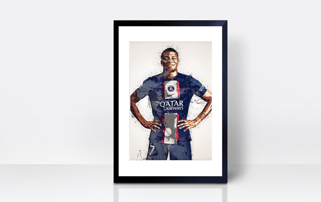 Kylian Mbappe THICK CARDSTOCK Wall Print Art Gift Home Decor Kitchen ...