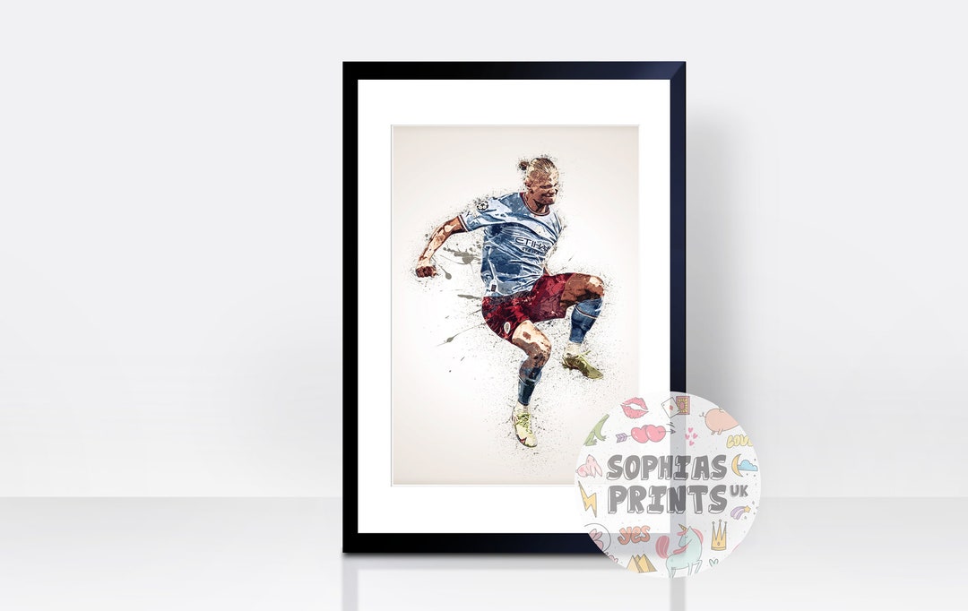 Erling Haaland THICK CARDSTOCK Wall Print | Wall Art | Gift | Home ...