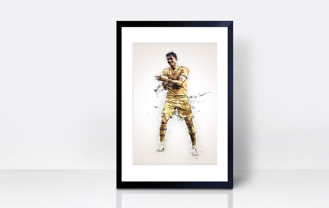 Robert Lewandowski THICK CARDSTOCK Wall Print Bayern Art - Etsy