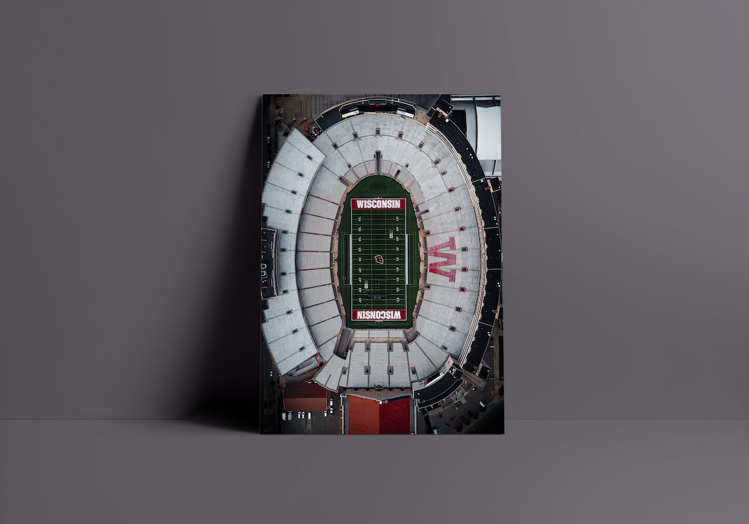 Camp Randall Stadium Badger Football From Above in Madison, Wisconsin ...