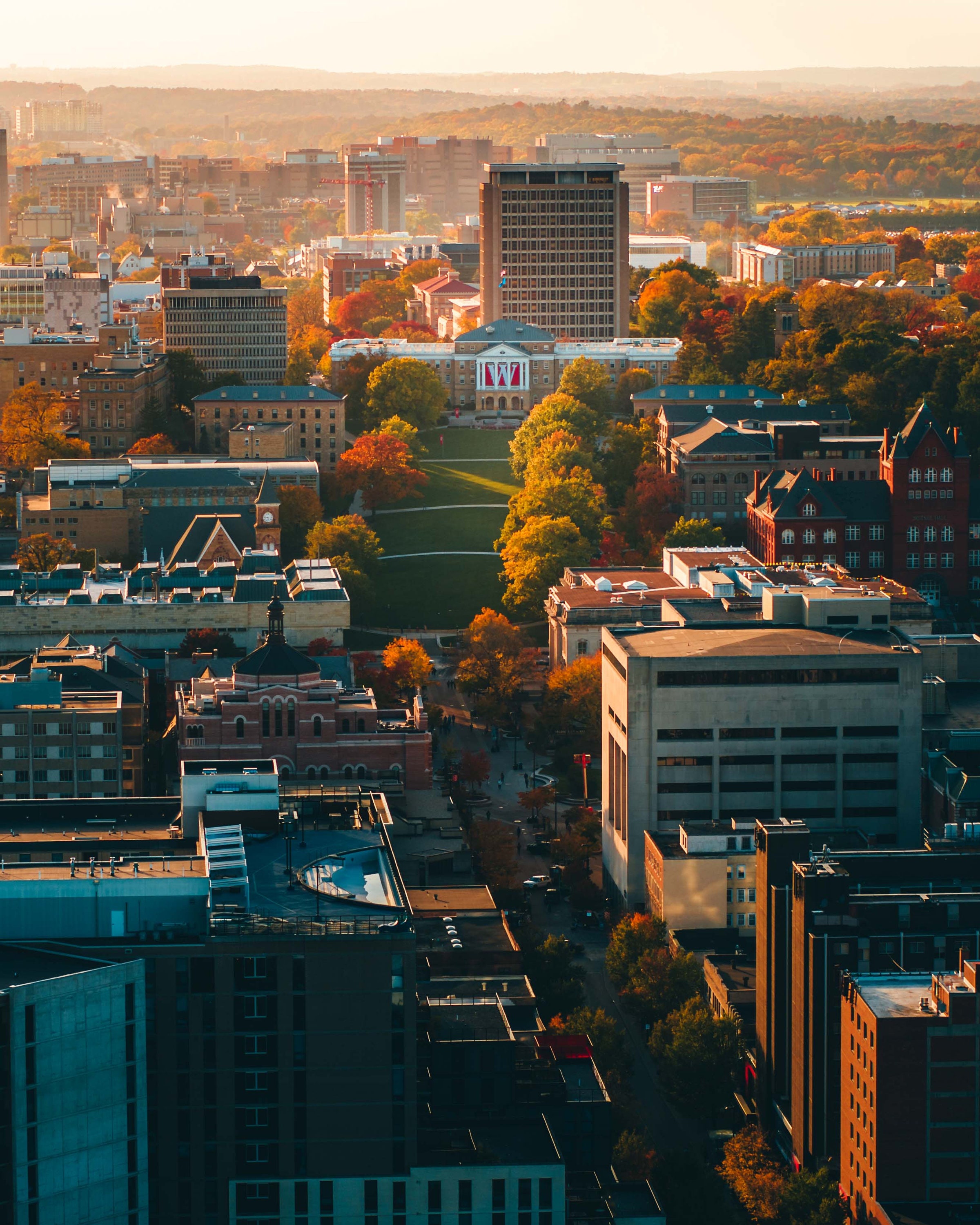 Bascom Hill and the Uw-madison Campus in Fall Samuel Li Photography ...