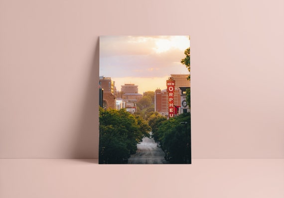 State Street During Sunset in Downtown Madison WI Samuel Li | Etsy