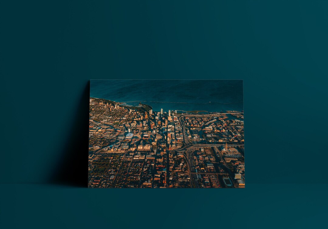 Downtown Milwaukee From Above During Sunset (horizontal)- Samuel Li ...