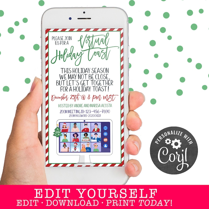 Virtual Party Invitation - Etsy