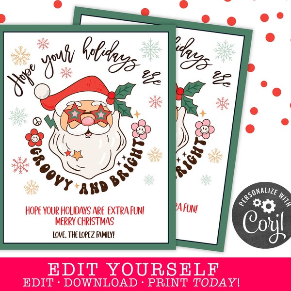 Editable Christmas Tags - Etsy