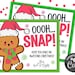 PRINTABLE Oh Snap Gingerbread Man Holiday Editable Gift Tag | Family ...