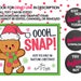 PRINTABLE Oh Snap Gingerbread Man Holiday Editable Gift Tag Family ...