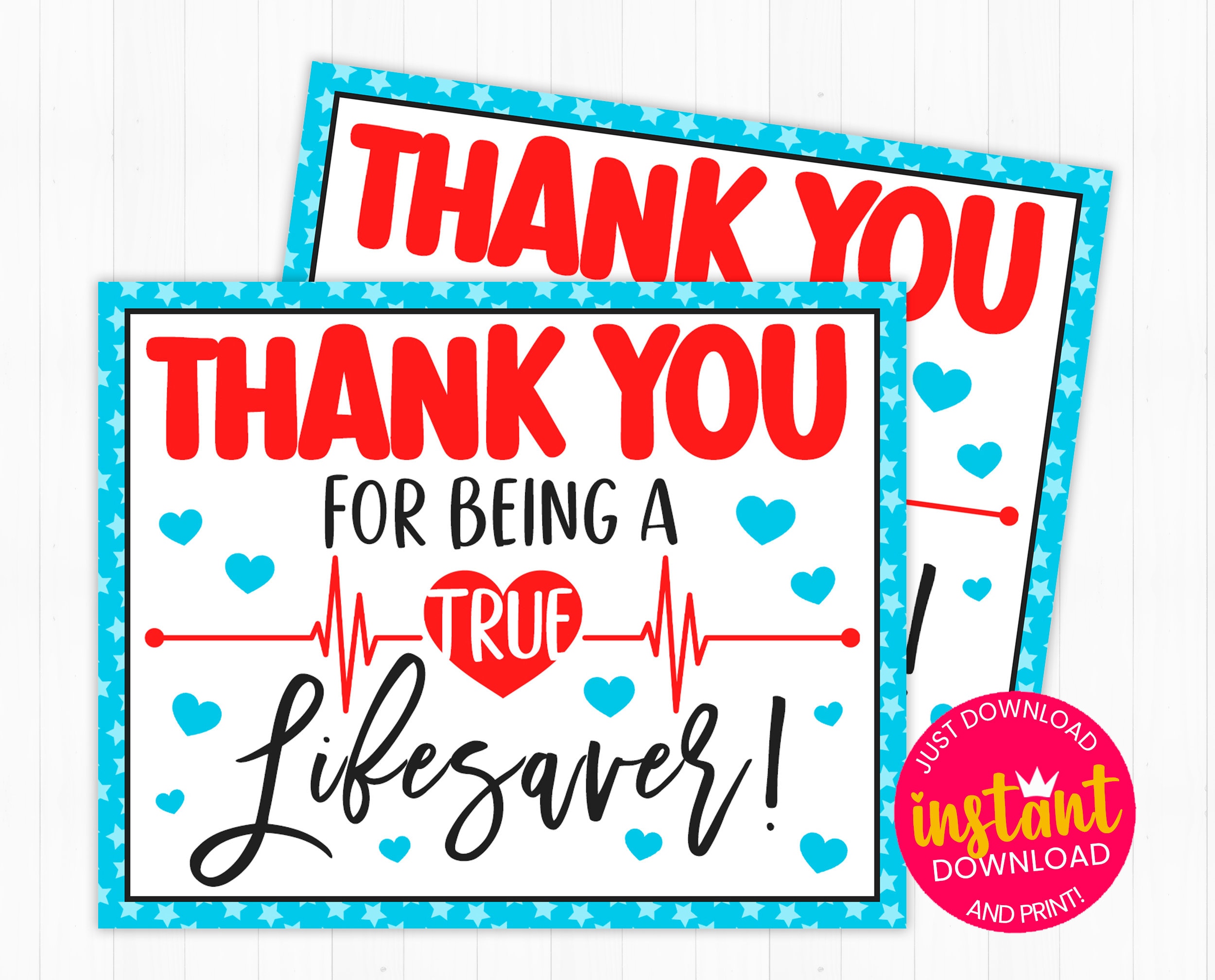 PRINTABLE Thank You Appreciation Gift Tag for Nurse Doctor Medical ...