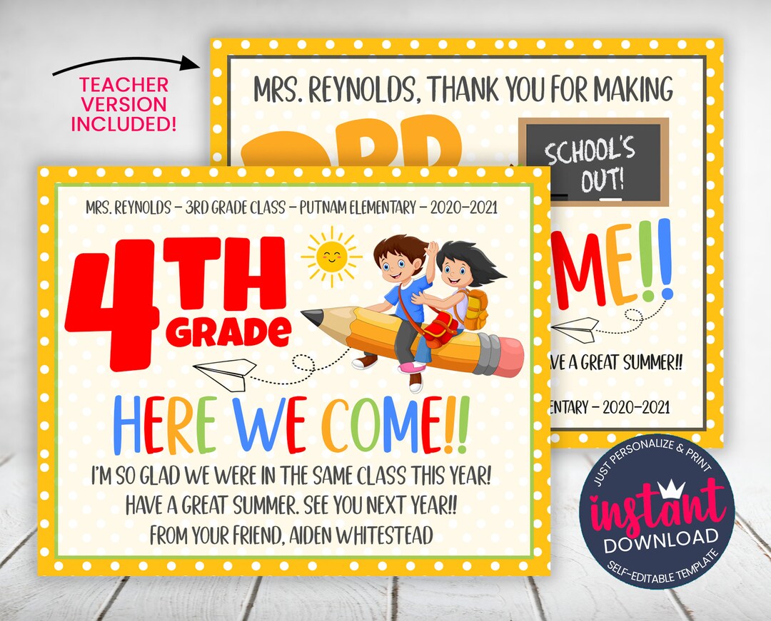 PRINTABLE Last Day of School Editable Tag for Treats | Virtual School ...