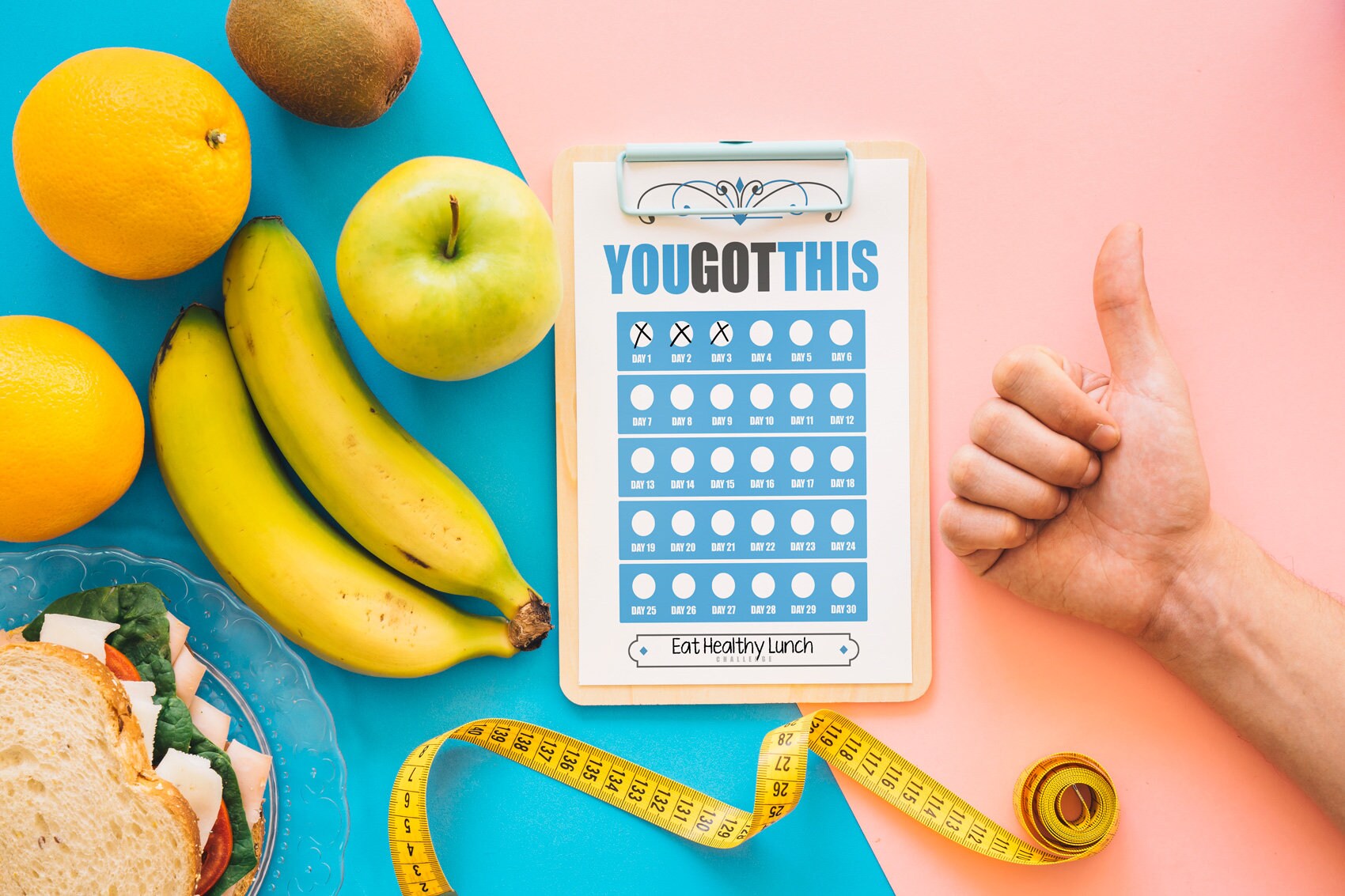 Printable Goal/challenge Tracker 21 Day and 30 Day You Got This Bullet ...