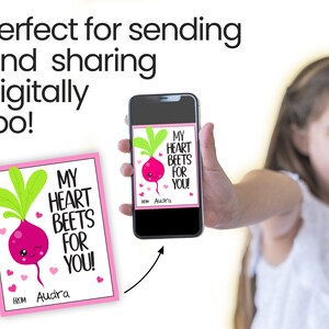 PRINTABLE Kid's Classroom Valentines Cards | Set of 6 | Cute Food ...