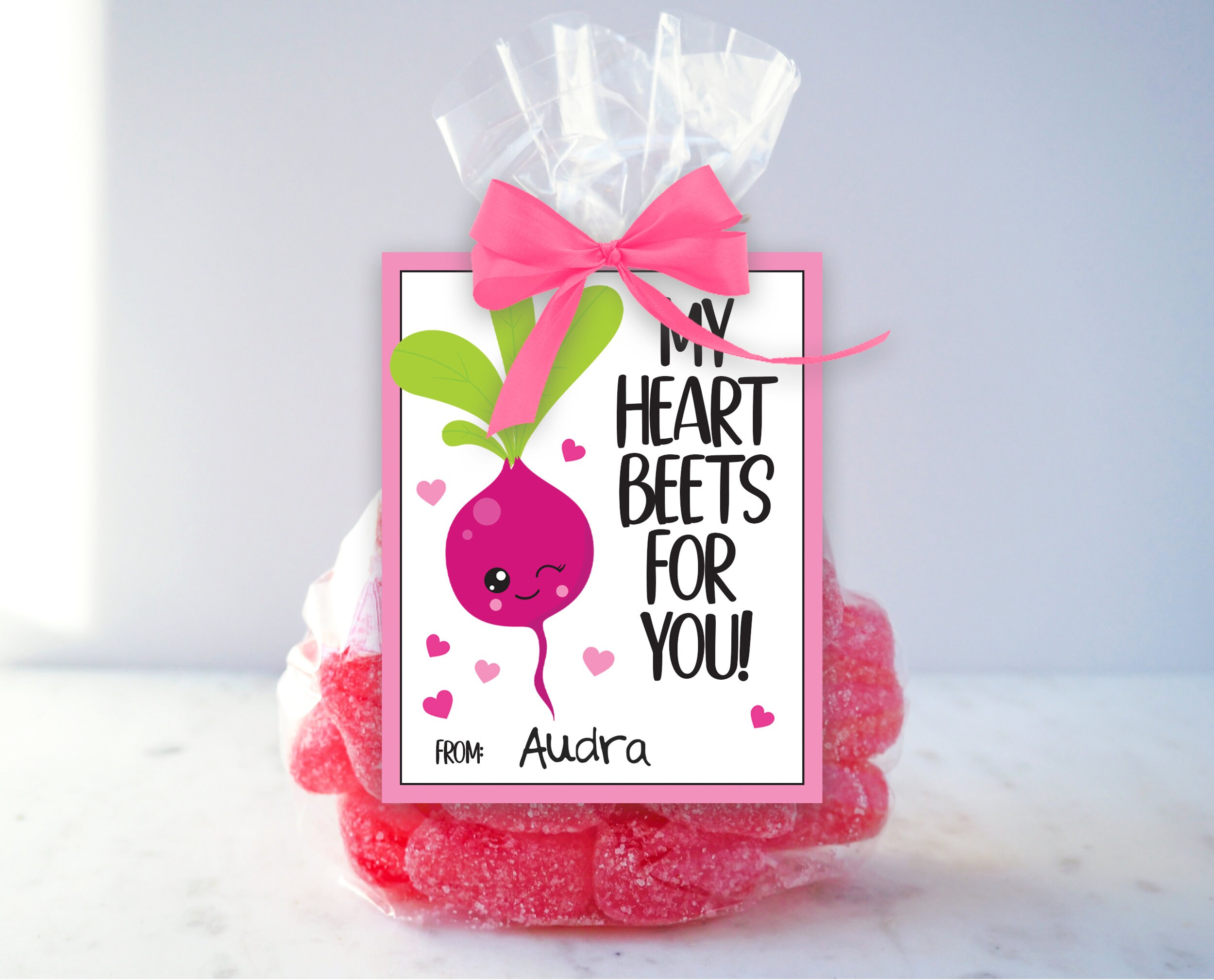 PRINTABLE Kid's Classroom Valentines Cards | Set of 6 | Cute Food ...