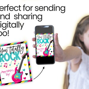 PRINTABLE Kid's Classroom Valentines Cards | You Rock Guitar Digital ...