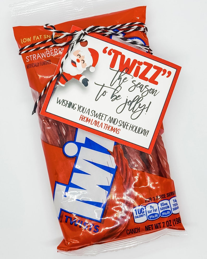 PRINTABLE Twizz the Season Christmas Editable Tag | Friend Family ...