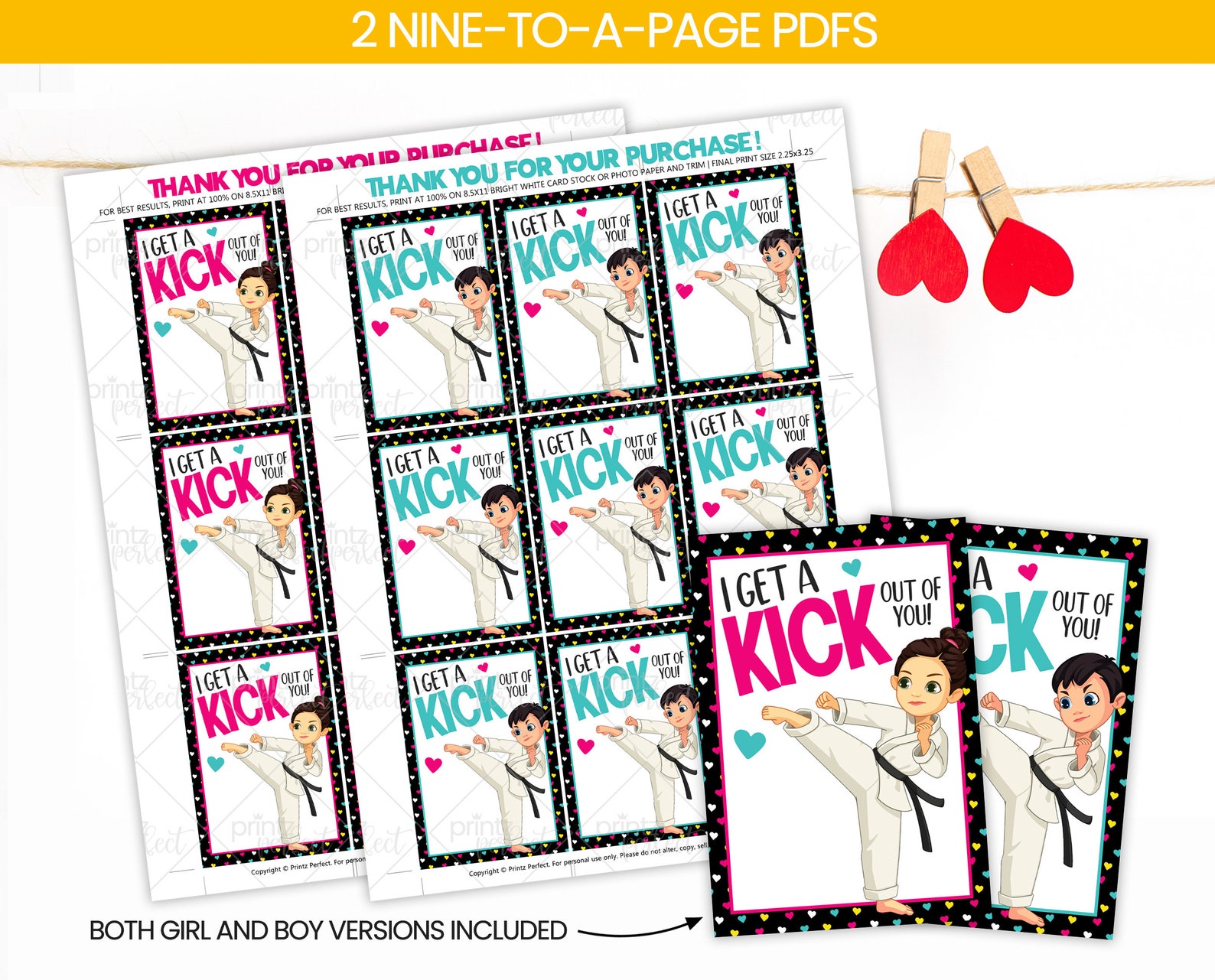 PRINTABLE Classroom Karate Taekwondo Jiujitsu Gift Tag Card | Etsy