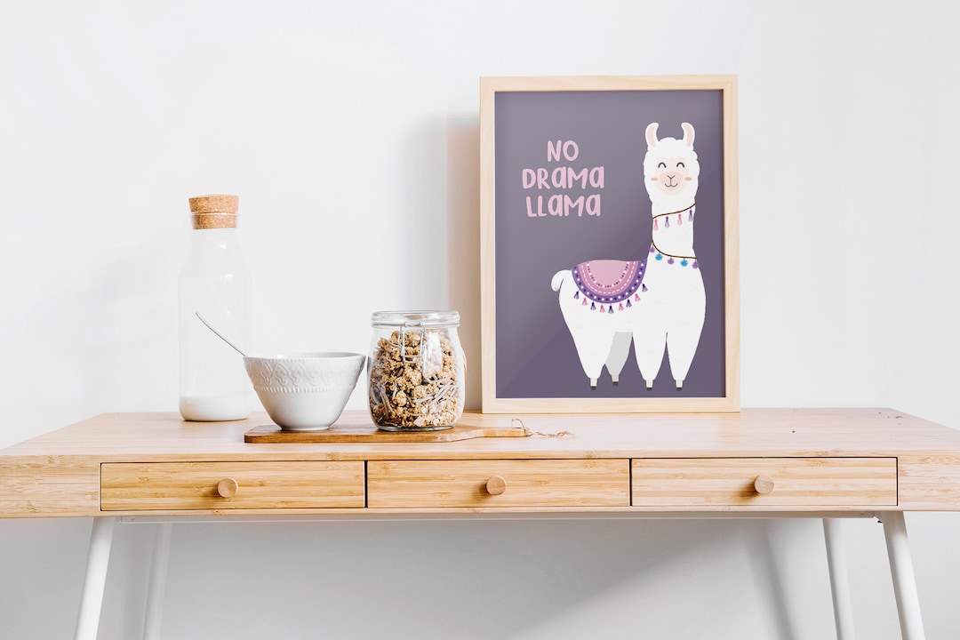 Printable Wall Art | No Drama Lllama | Llama Lovers, No Prob Llama ...