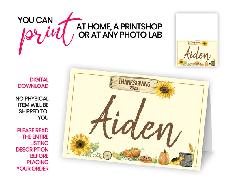 PRINTABLE Thanksgiving Dinner Friendsgiving Sunflower Fall Editable ...